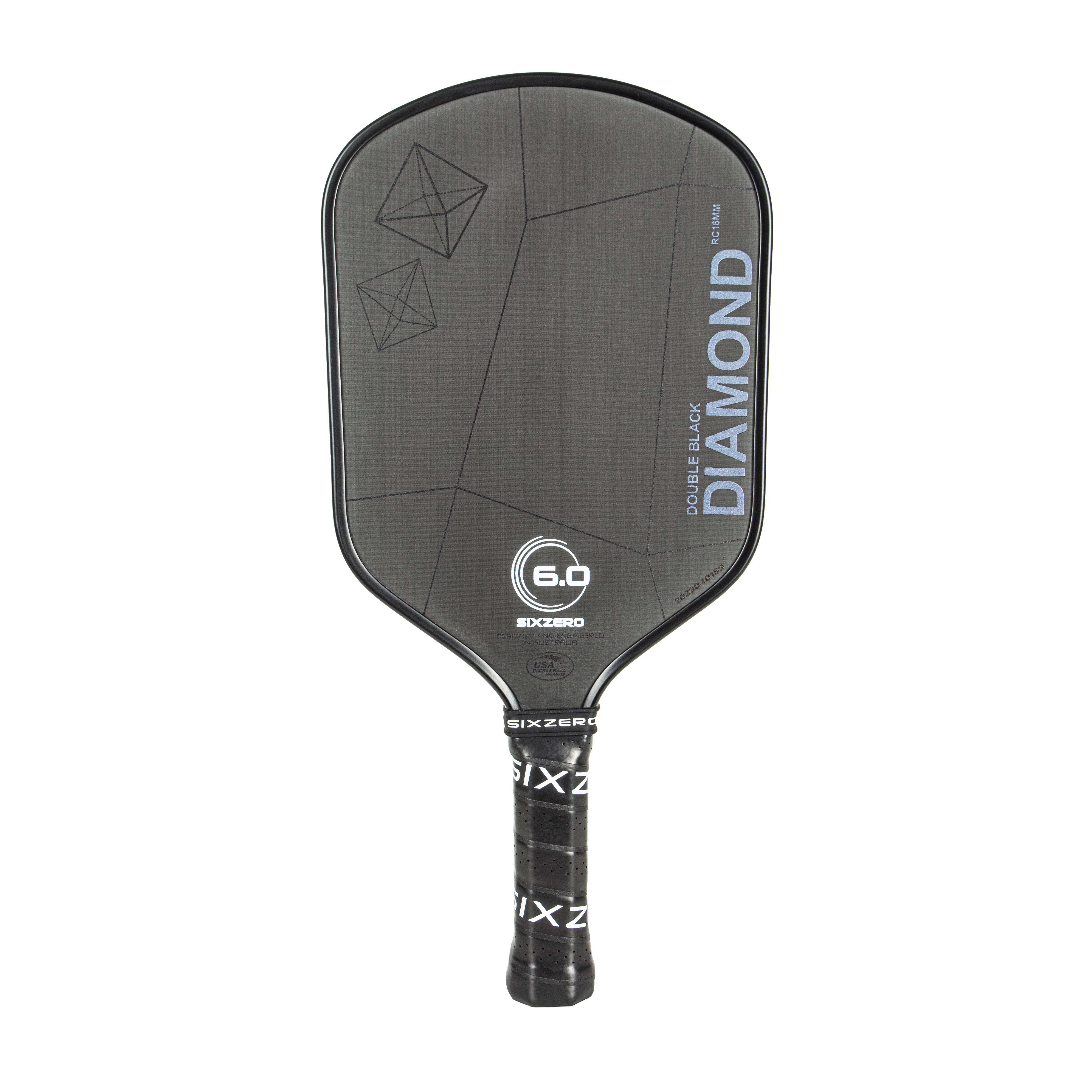 Six Zero Double Black Diamond Pickleball Paddle | Elite Control + Spin ...
